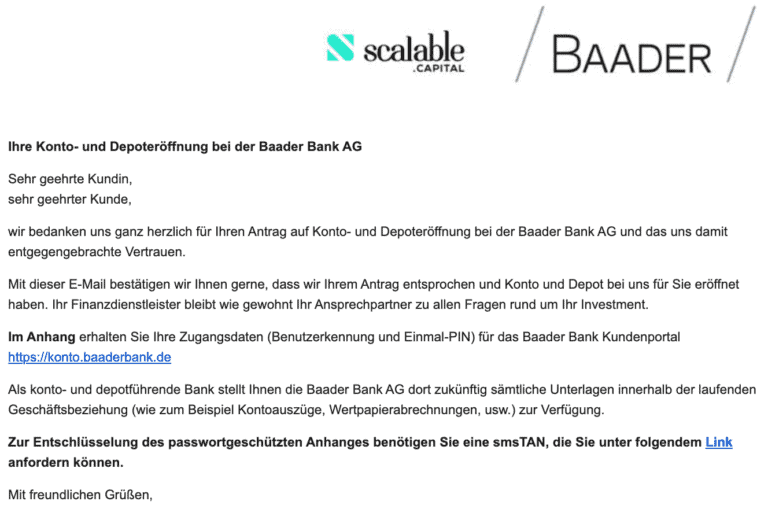 Scalable Baader Bank